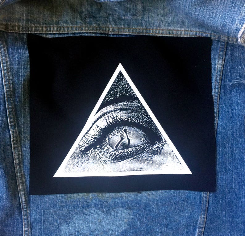 Fear in the eyes Back Patch punk patch patches punk | Etsy