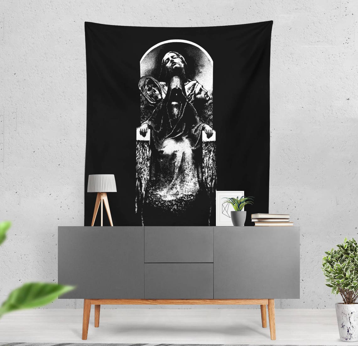 Dark Master Tapestry Wall Decor Wall Art | Etsy