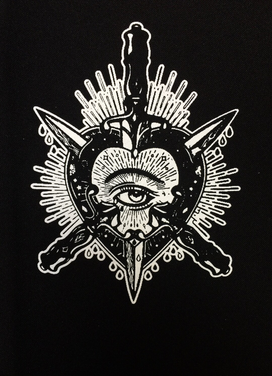 Heart Work Patch , Punk, Patches, Sew on Patch, Punk Accessories, Punk ...