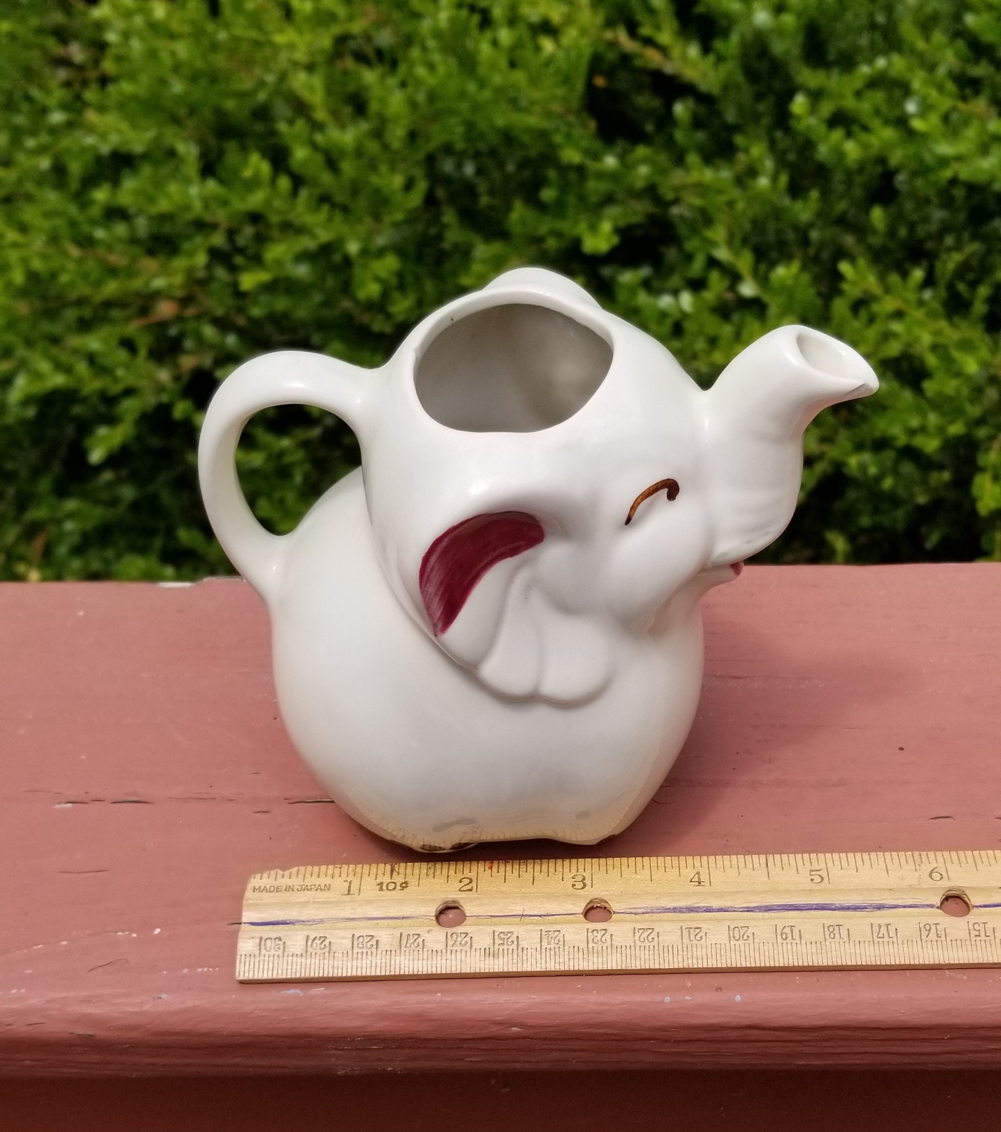 Elephant Stoneware Pottery Elephant Cream Pitcher - Etsy