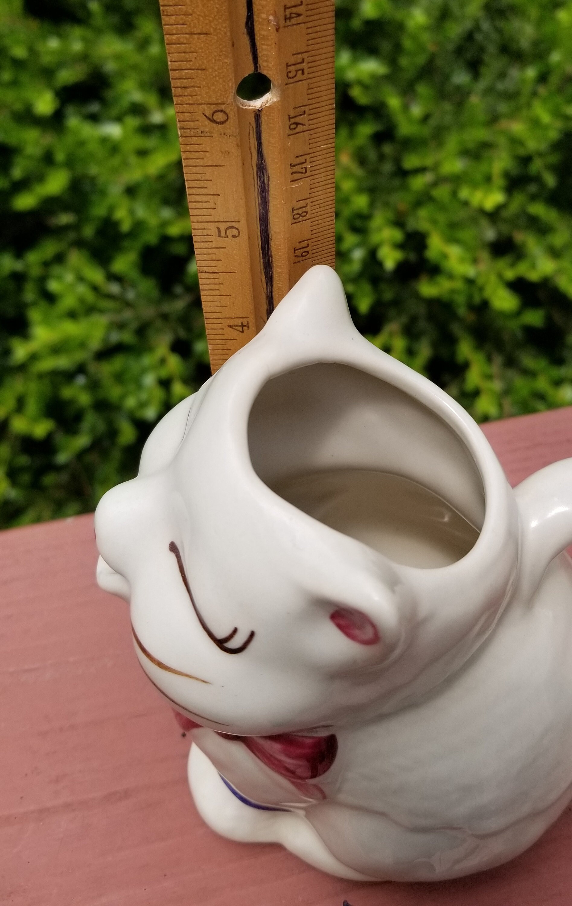 Stoneware Pottery Cat Cream Pitcher - Etsy