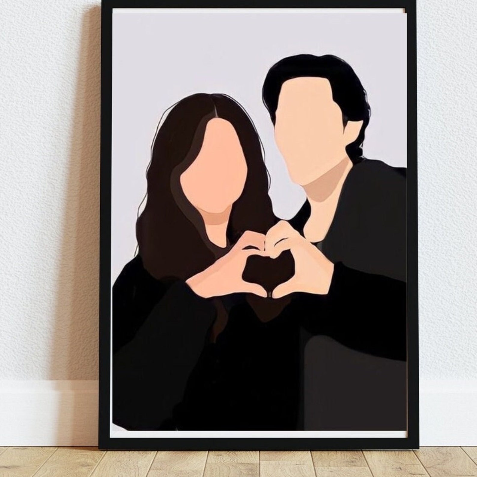 Faceless Portrait, Custom Illustration, Personalised Photo, Photo ...