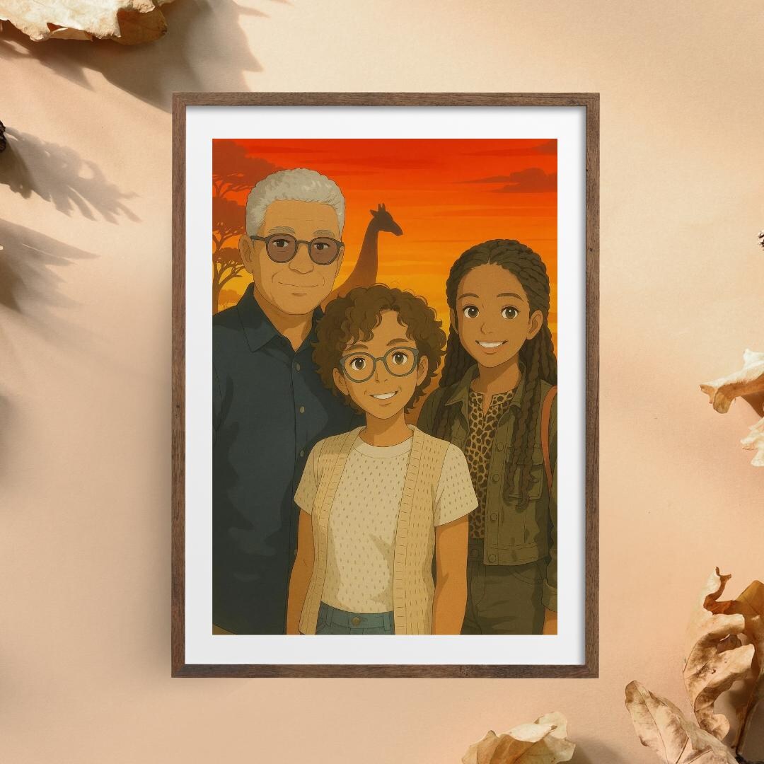 Custom Portrait From Photo, Digital Illustration, JW Cartoon Style ...