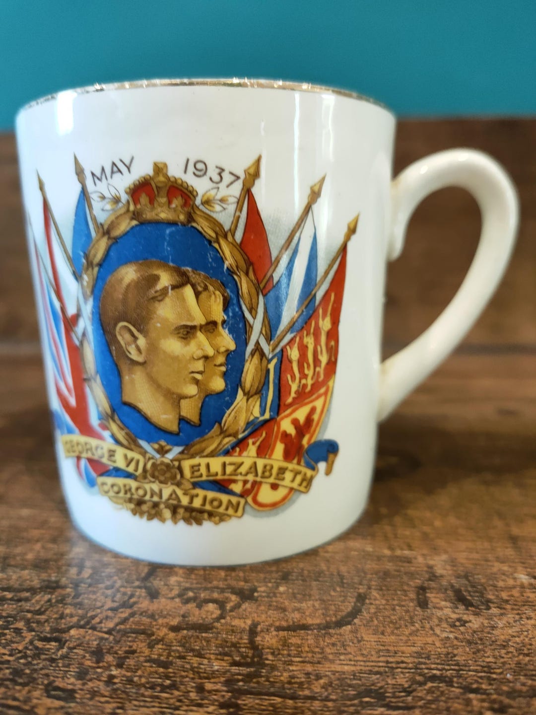 King George VI 1937 Coronation Queen Elizabeth: Vintage Royal ...