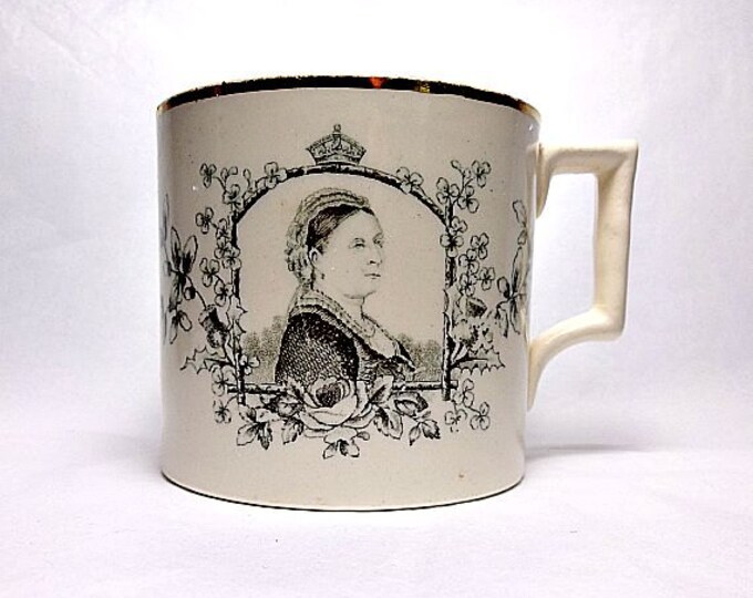 Antique Queen Victoria Mug, Royal Jubilee, Commemorative Ware, British ...