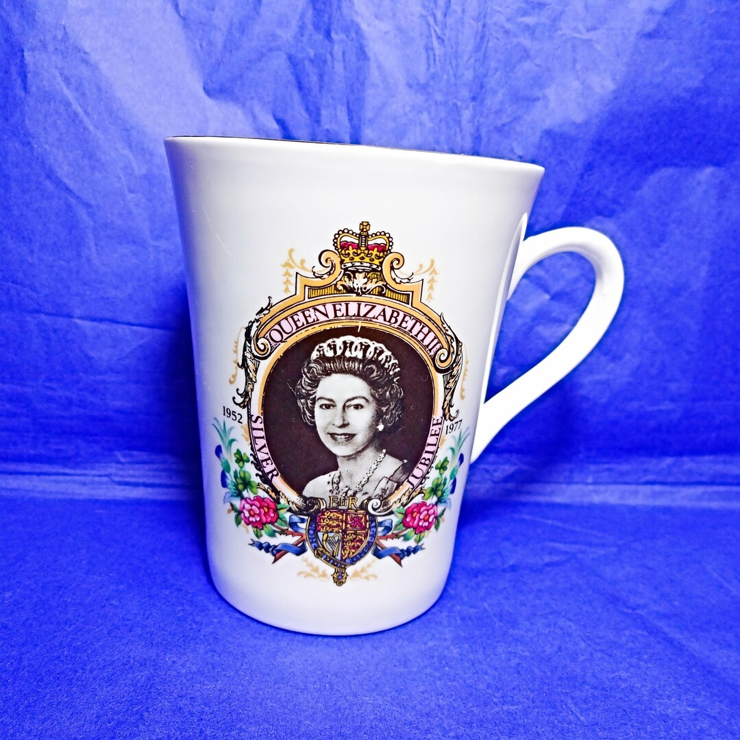 1977 Queen's Jubilee, Ashley Bone China, Royal Commemorative Mug ...