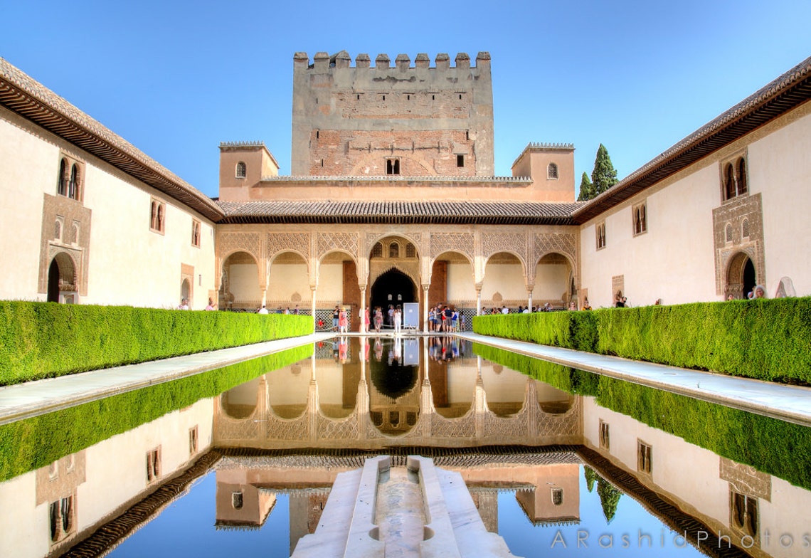 Alhambra Reflecting Pool in Granada, Spain Photography Print - Etsy