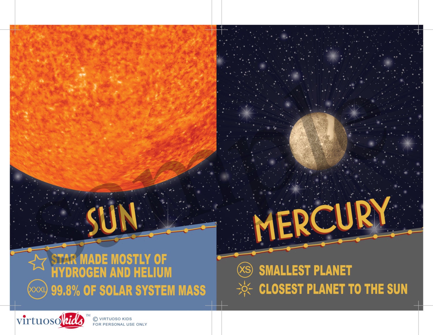 Space And Planets Printable Educational Solar System Banner Space And