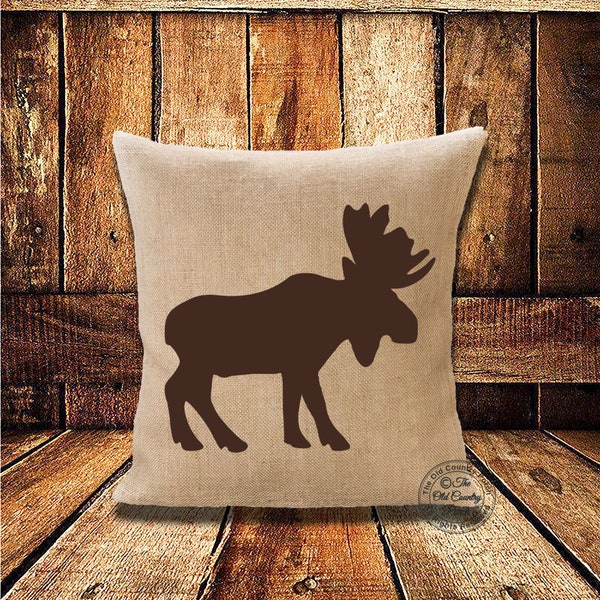 Moose Pillow - Etsy