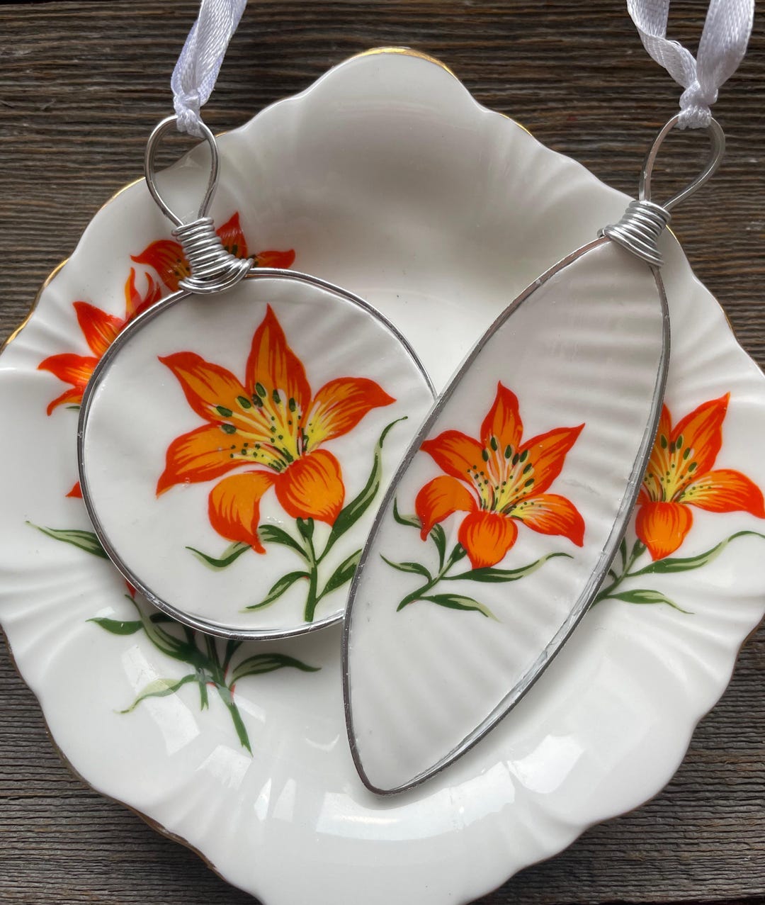 Prairie Lilly Christmas Tree Ornament Made From a Prairie Lily Broken ...