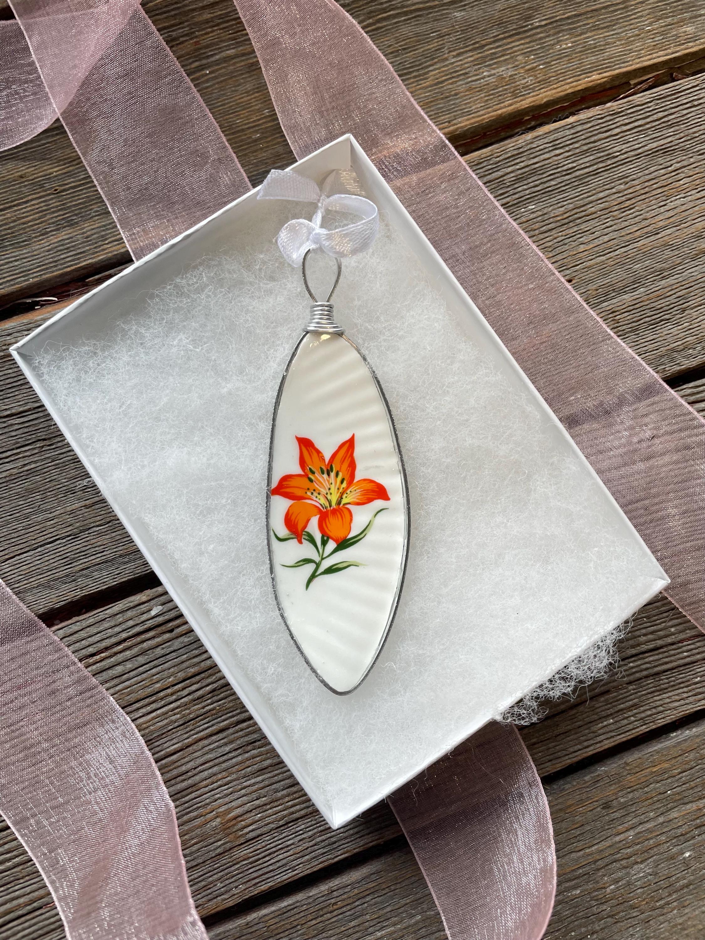 Prairie Lilly Christmas Tree Ornament Made From a Prairie Lily Broken ...