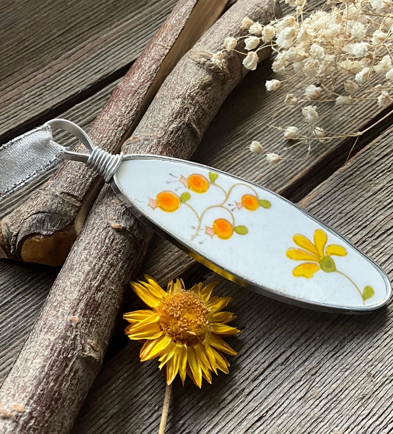 Corelle Christmas Tree Ornament Made From a Wild Flower Corelle Broken ...