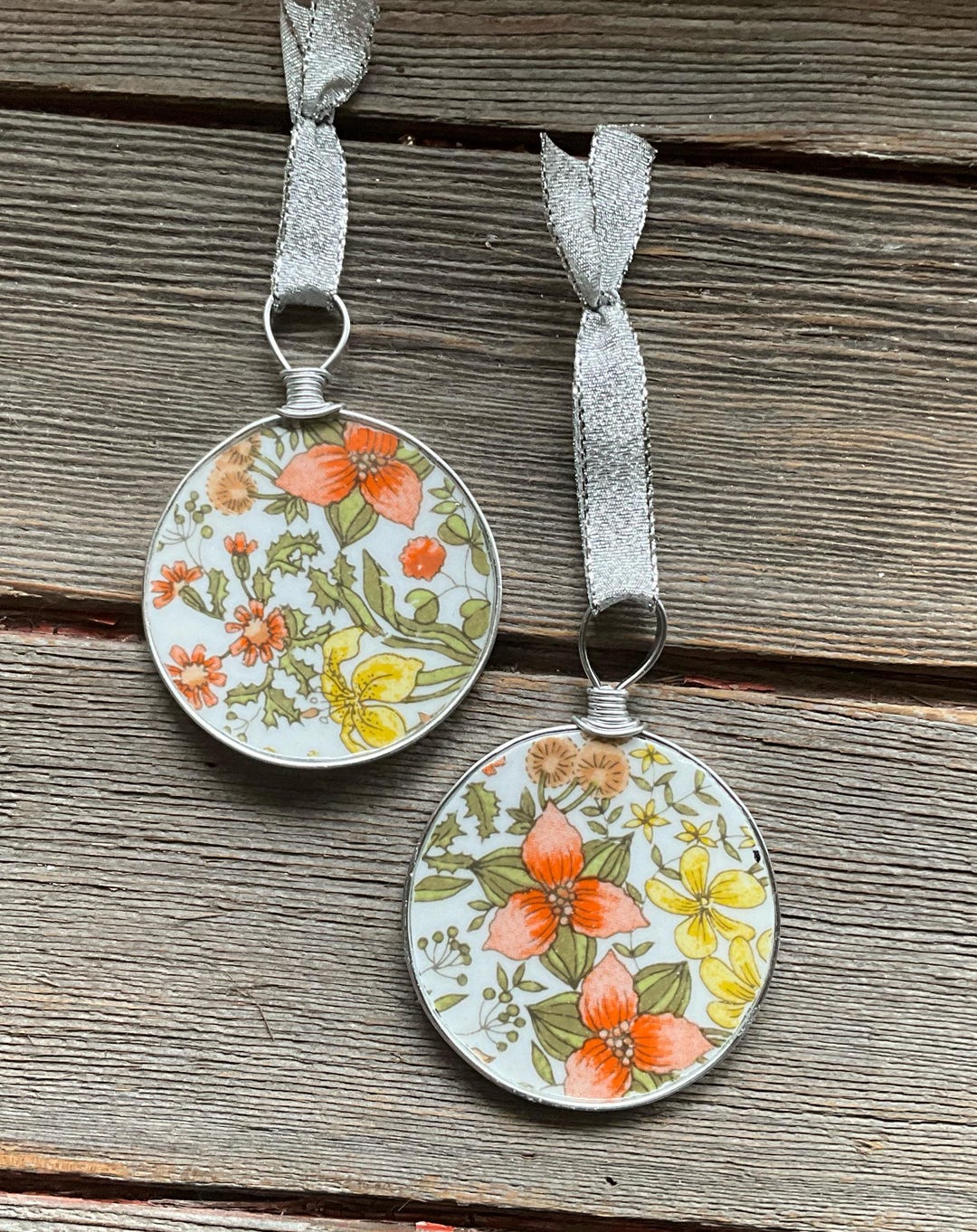 Corelle Christmas Tree Ornament Made From an Indian Summer Corelle ...