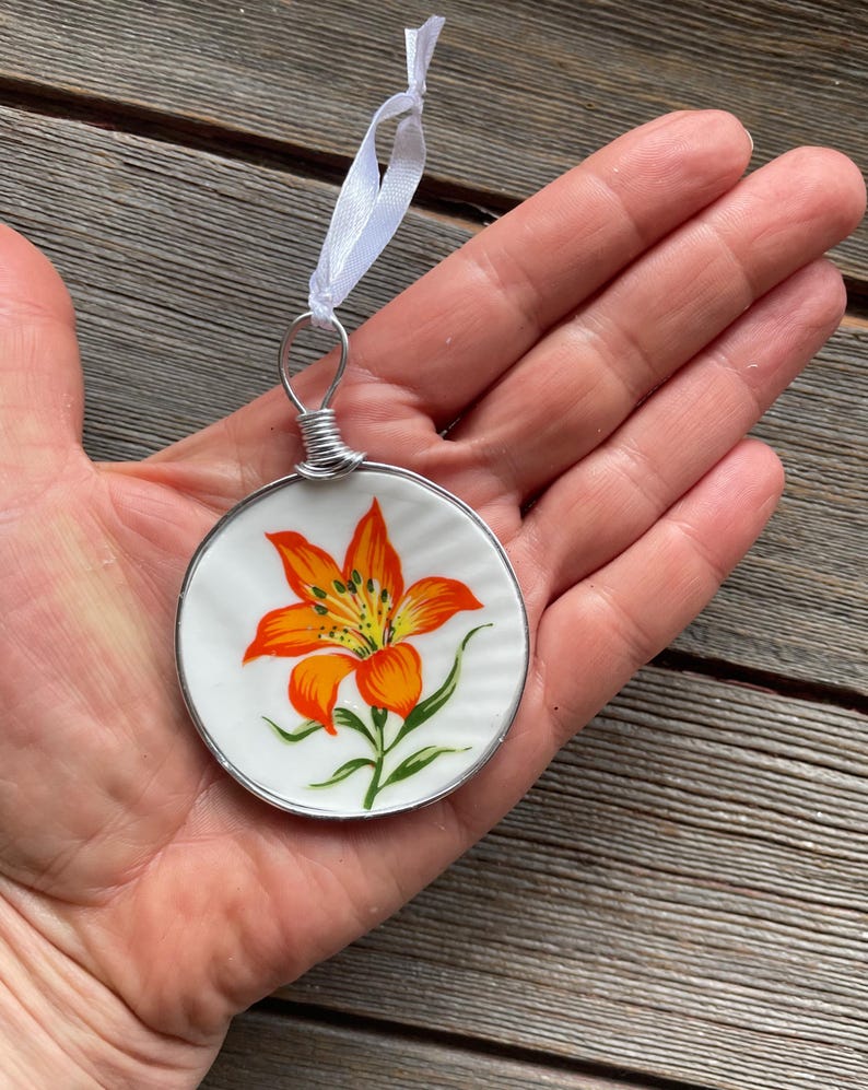 Prairie Lilly Christmas Tree Ornament Made From a Prairie Lily Broken ...
