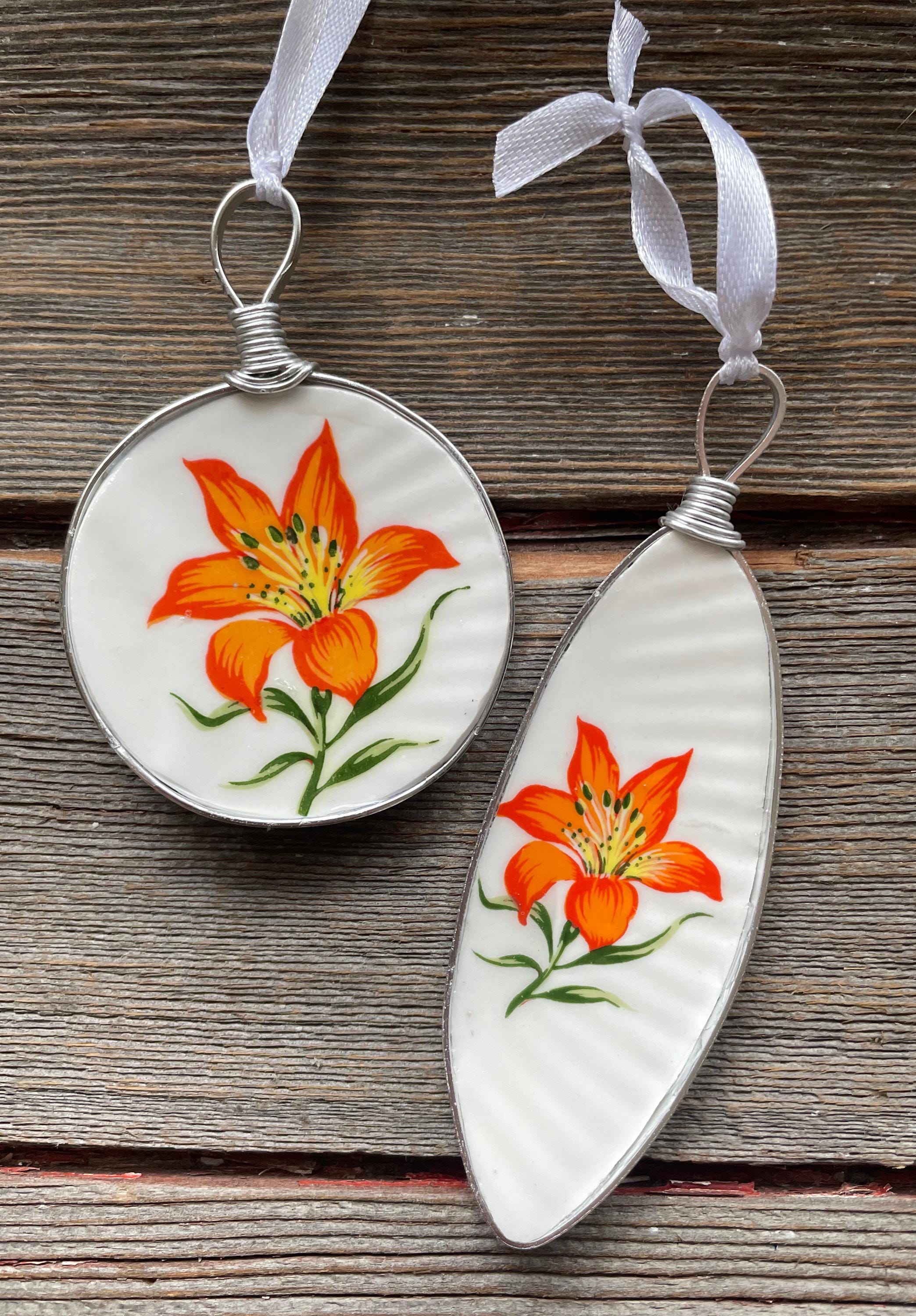 Prairie Lilly Christmas Tree Ornament Made From a Prairie Lily Broken ...
