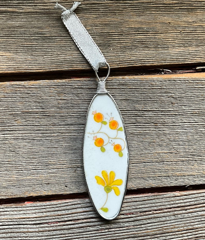Corelle Christmas Tree Ornament Made From a Wild Flower Corelle Broken ...