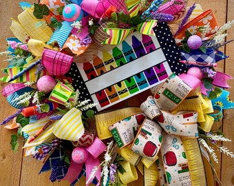 Classroom Welcome Sign, School Door Hanger, Teacher Class Decor ...