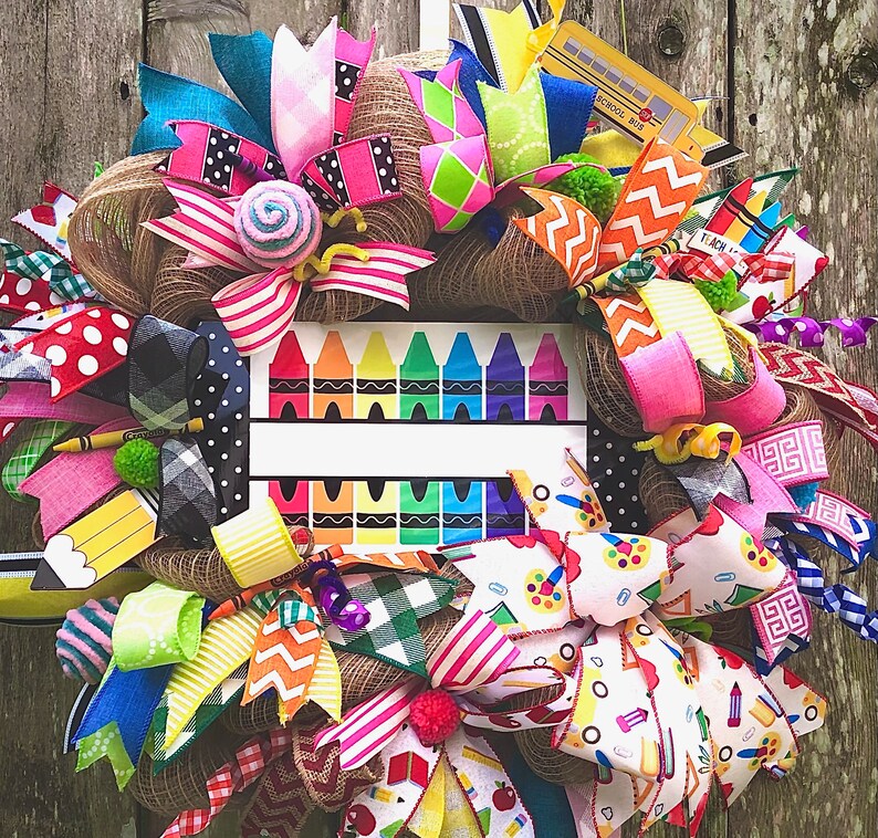 Teacher Wreath Classroom Wreath School Wreath - Etsy