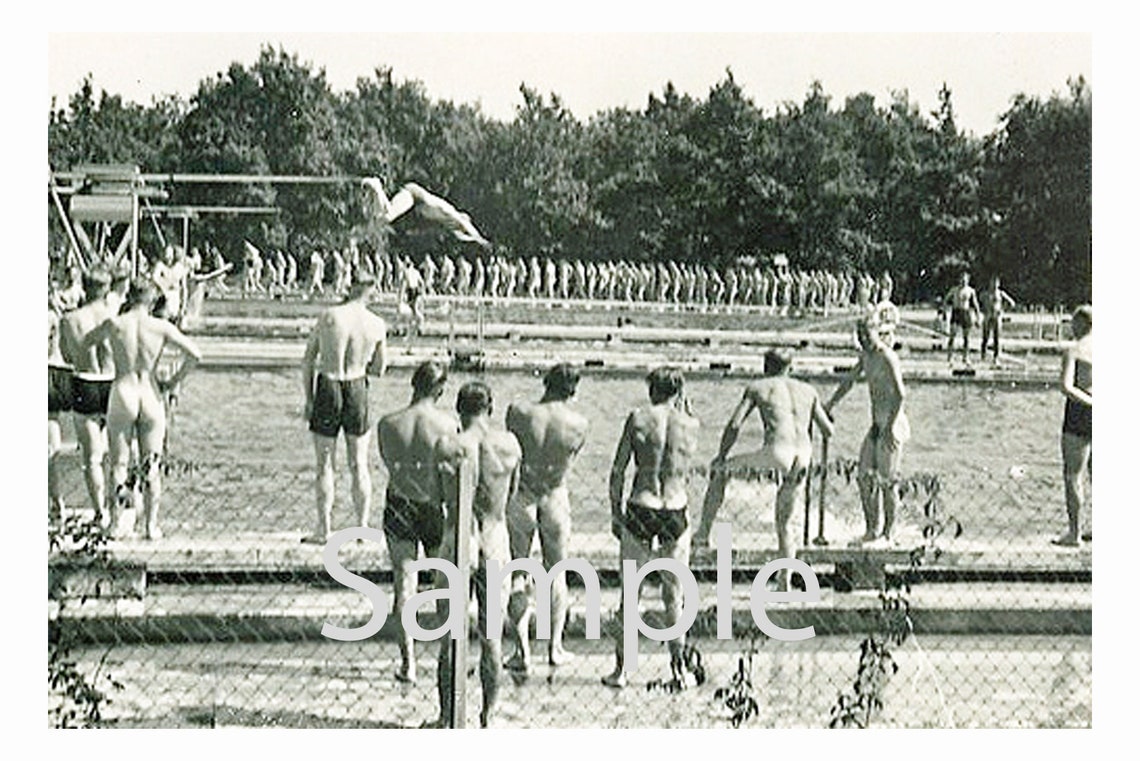 1940 S Foto Ristampa Soldati Nudi Nuotare Di Deaver Immergersi 7 1940 S Foto Ristampa Soldati Nudi Nuotare Di Deaver Immergersi 7