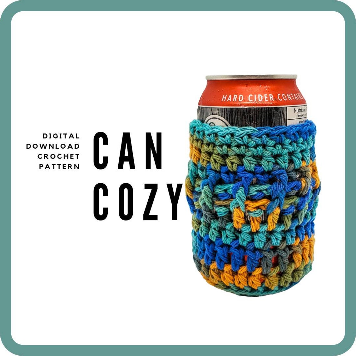 Crochet Can Cozy Pattern, PDF Digital Download Can Koozie - Etsy
