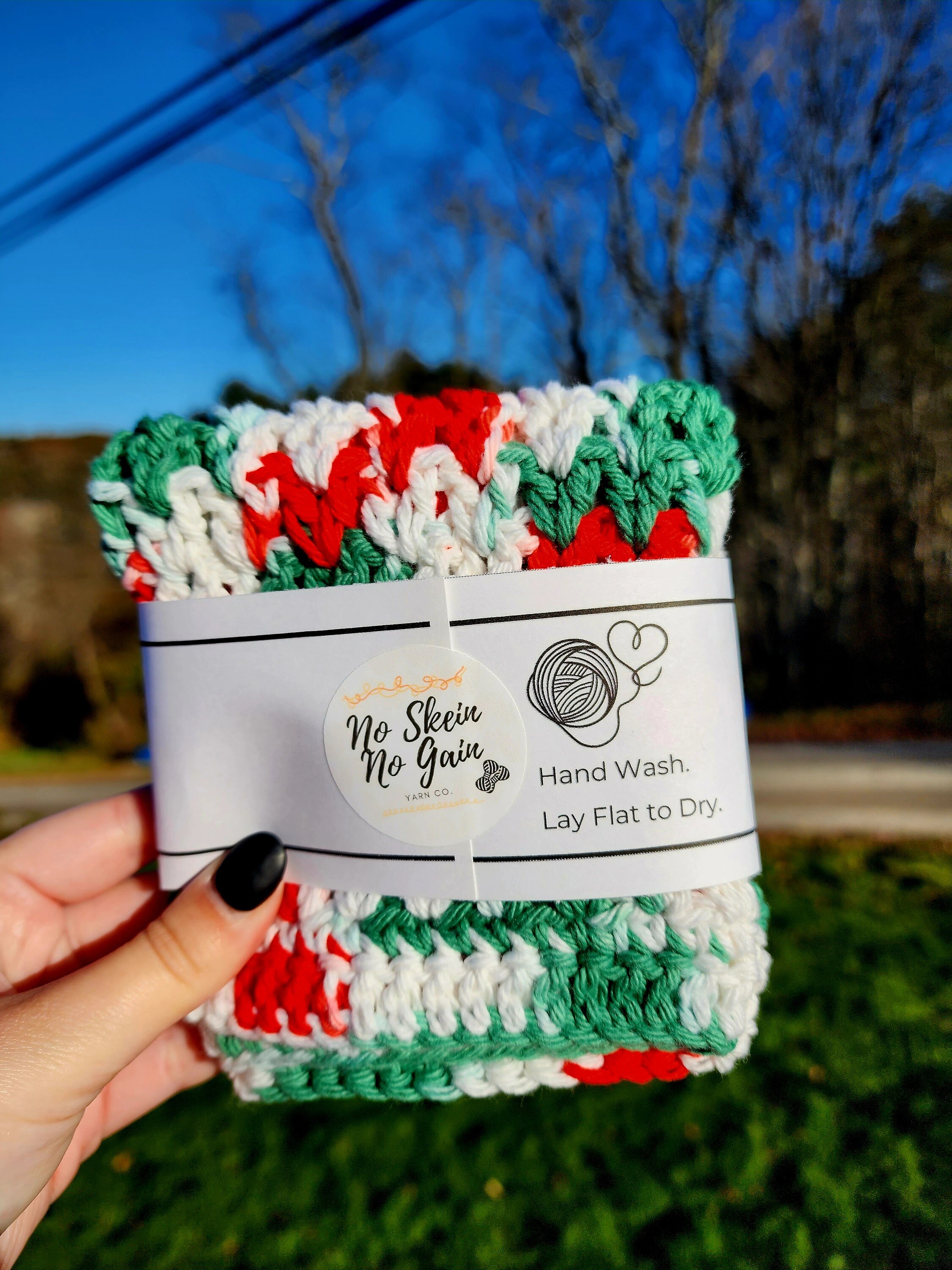 Crochet Printable Packaging Labels for Dish Cloths / Wash Cloths - Etsy