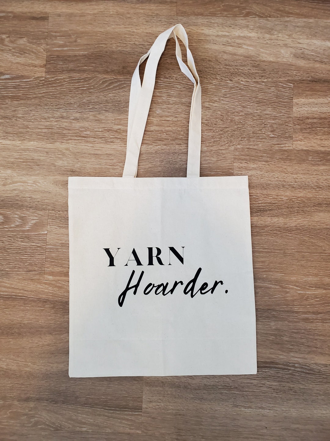 Yarn Hoarder yarn Bag Cotton Tote Bag, Yarn Storage, Quirky Gift for ...