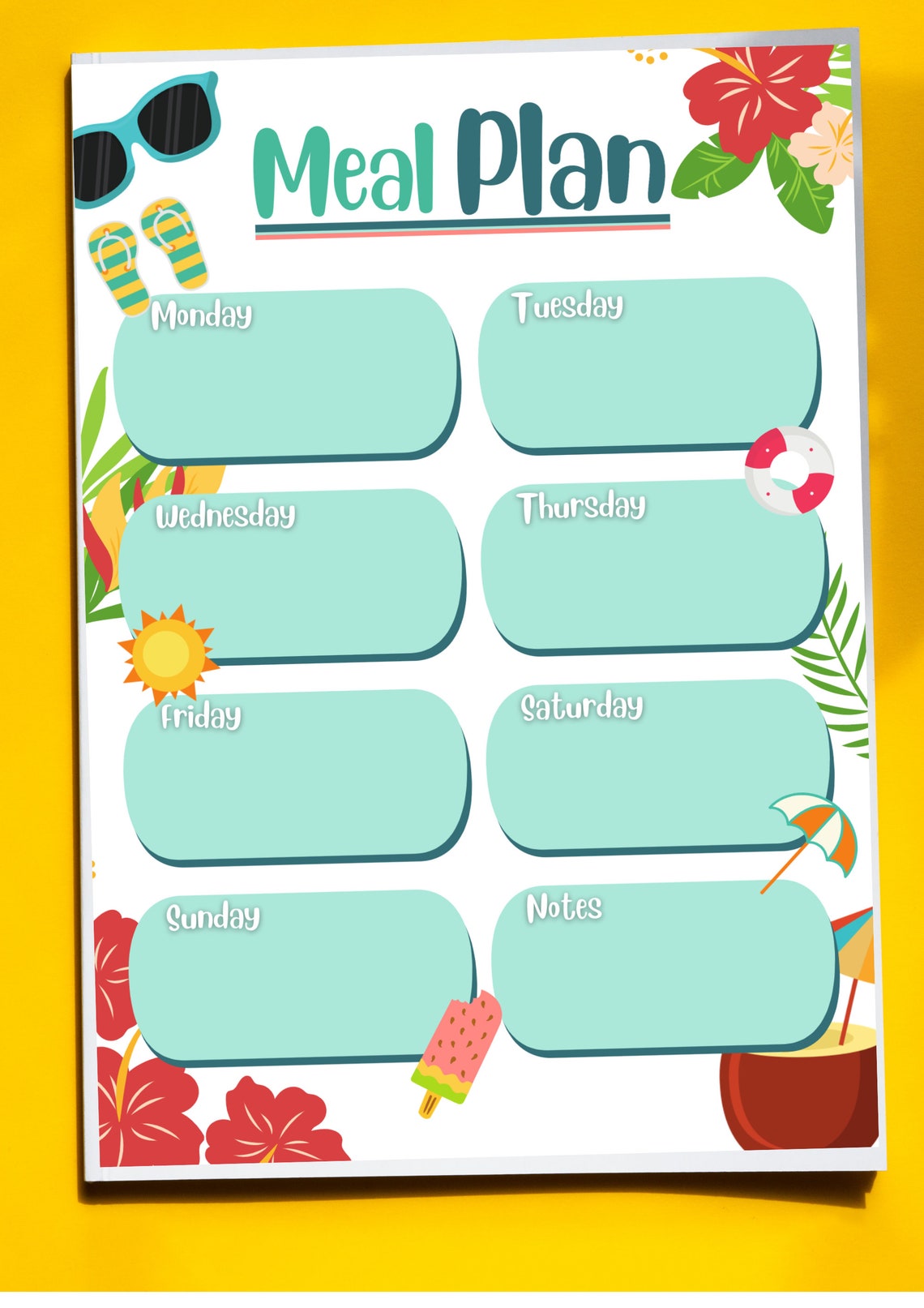 Summer Weekly Meal Plan - Etsy