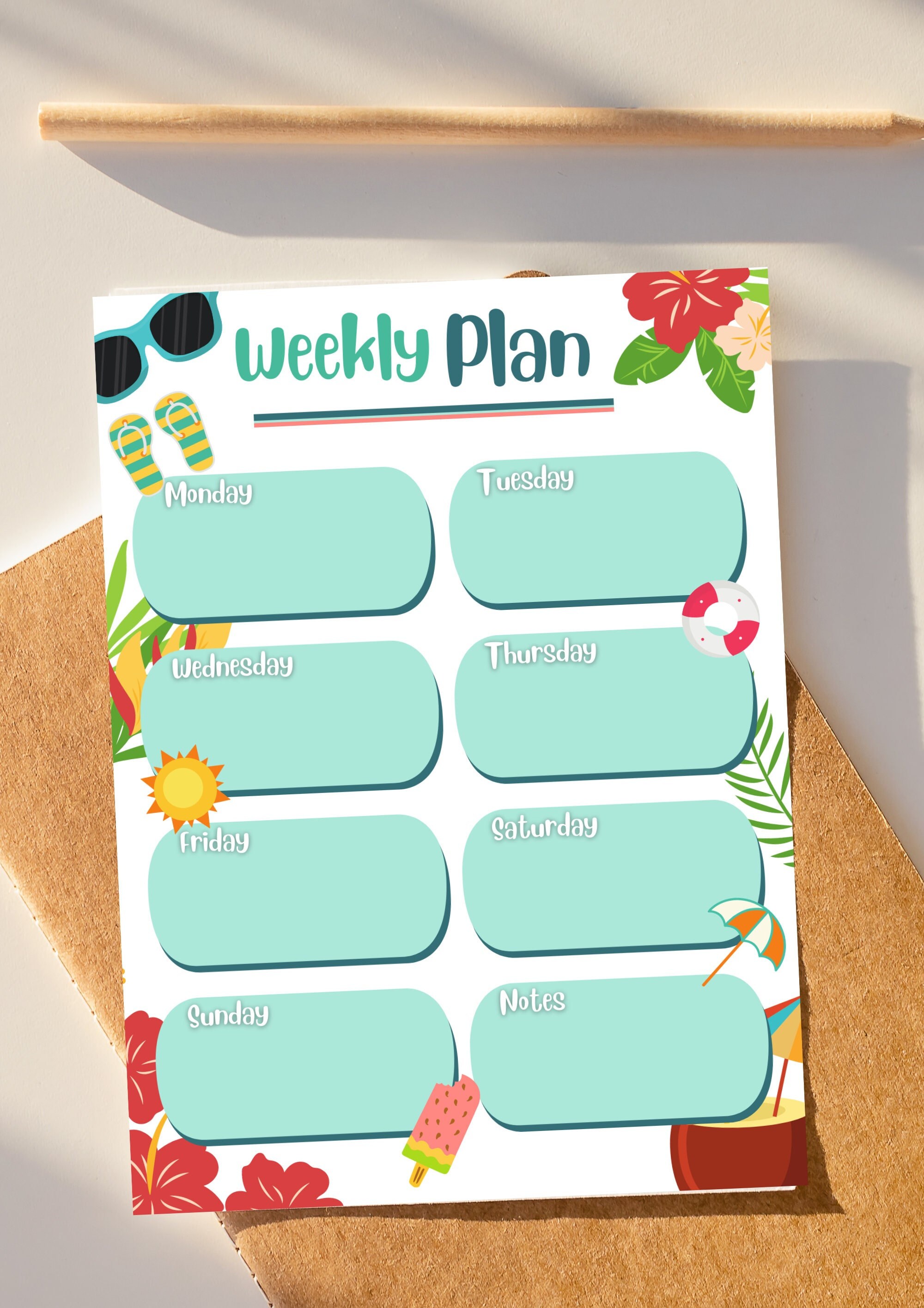 Summer Weekly Meal Plan - Etsy