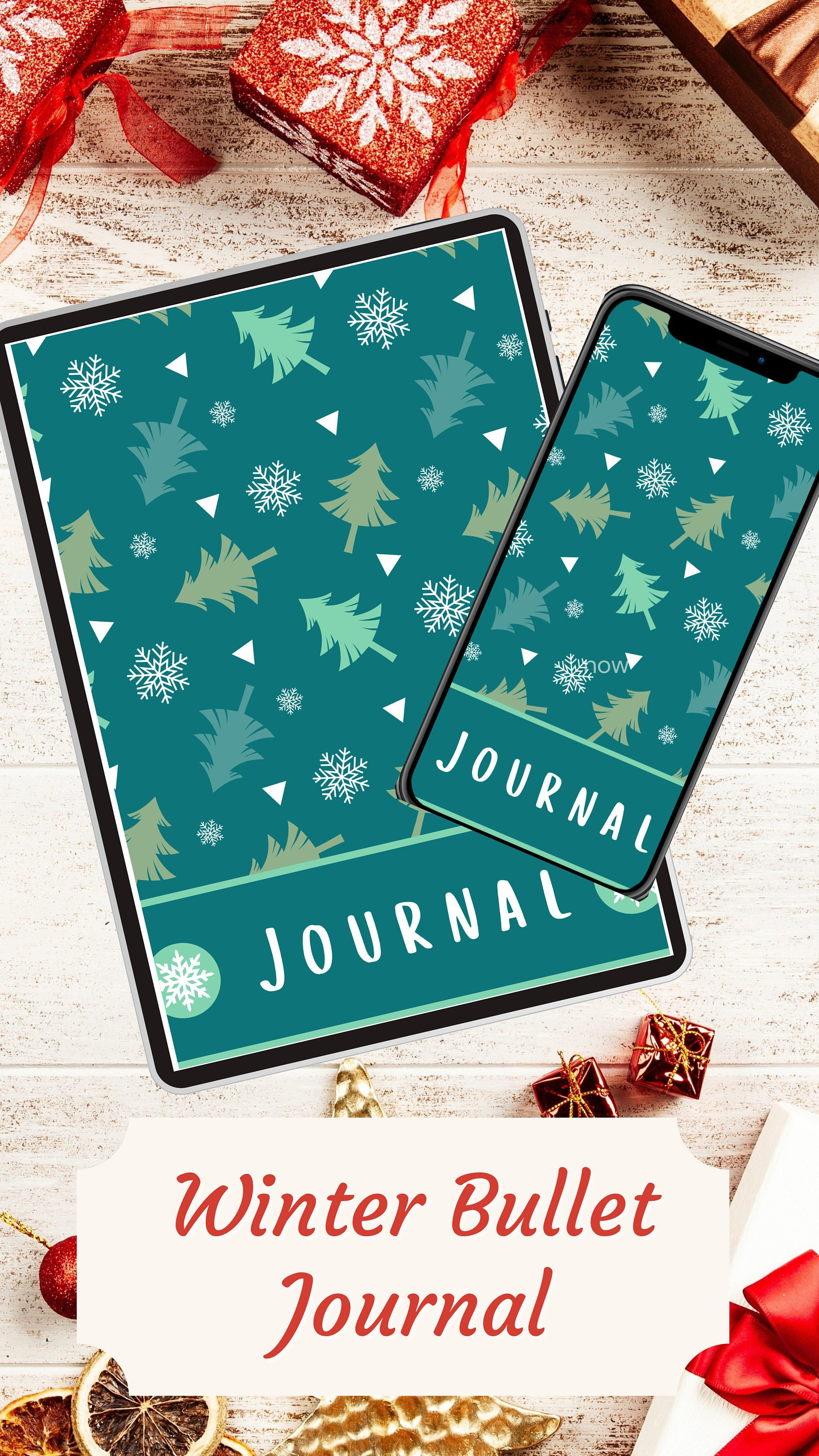 Winter Digital Bullet Journal - Etsy