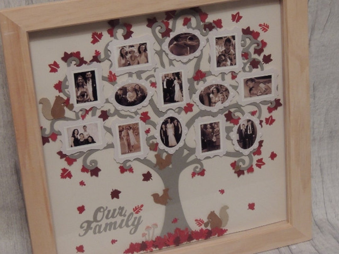 Photo Tree Frames Family Tree Gifts Photo Gifts Shadow Box - Etsy UK