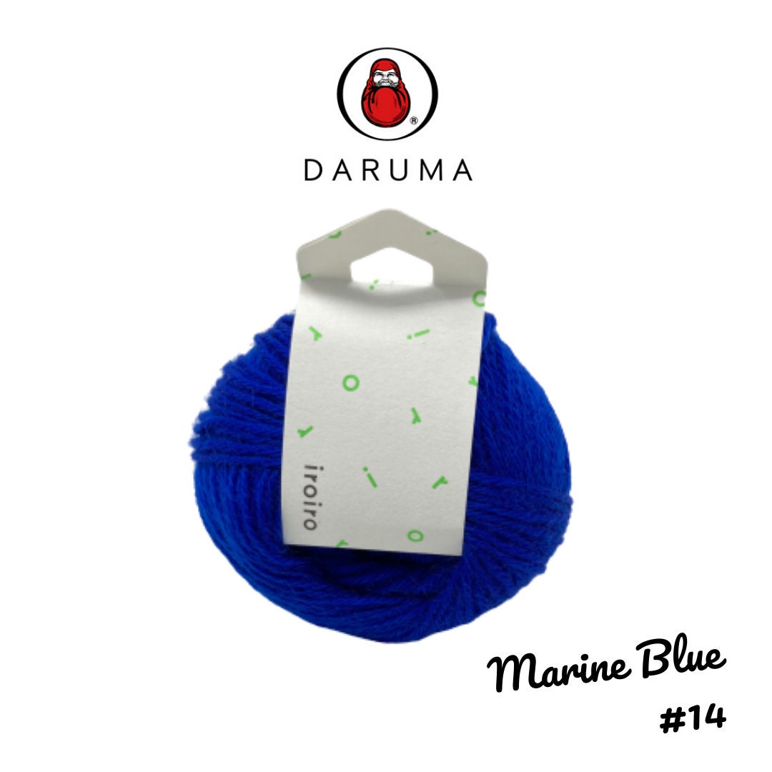 DARUMA Iroiro Yarn - Marine Blue. Perfect for Making Pom Poms and Ideal for Knitting! - Etsy