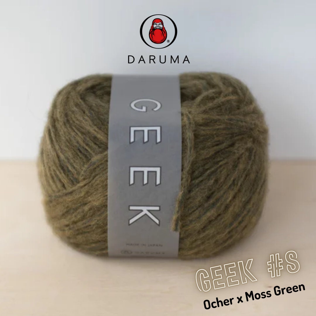 DARUMA Geek Yarn - #8 Ocher X Moss Green - Etsy