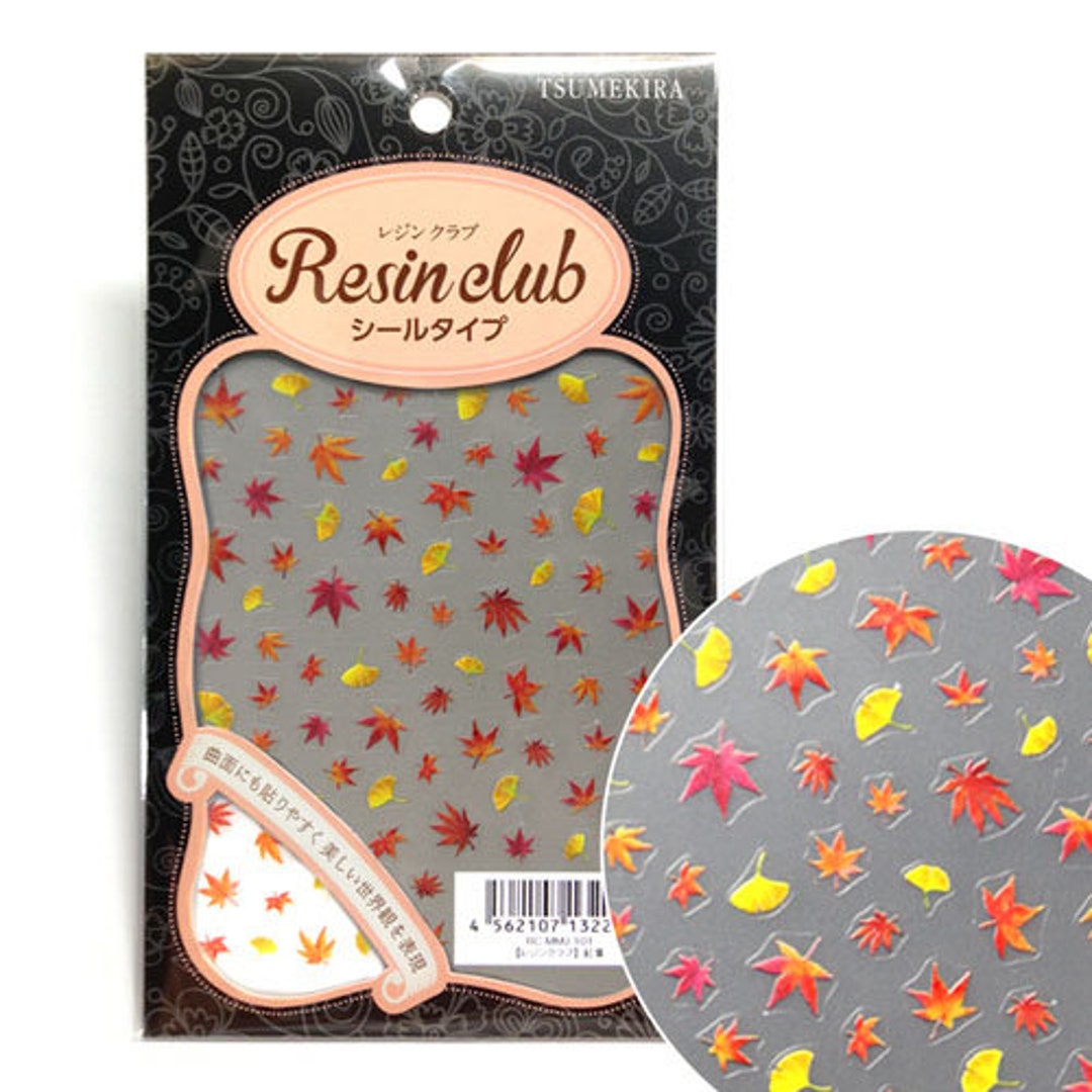 Resin Club Stickers - Momiji Autumn Leaves - Made in Japan - Etsy