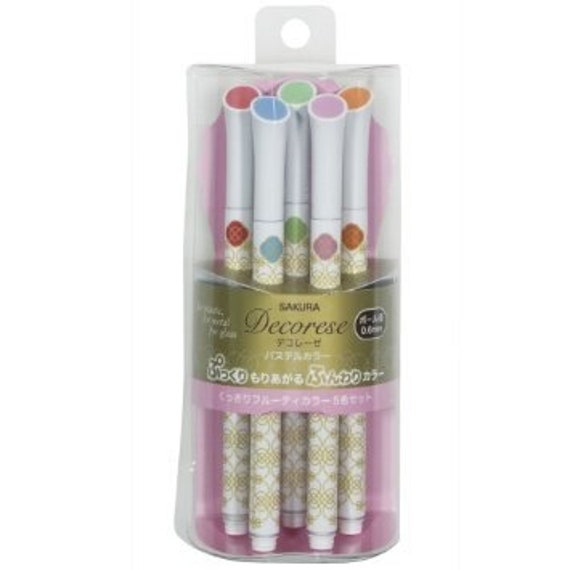 Sakura Decorese Pastel 3D Gel Pens Elija el conjunto de colores Etsy Mexico