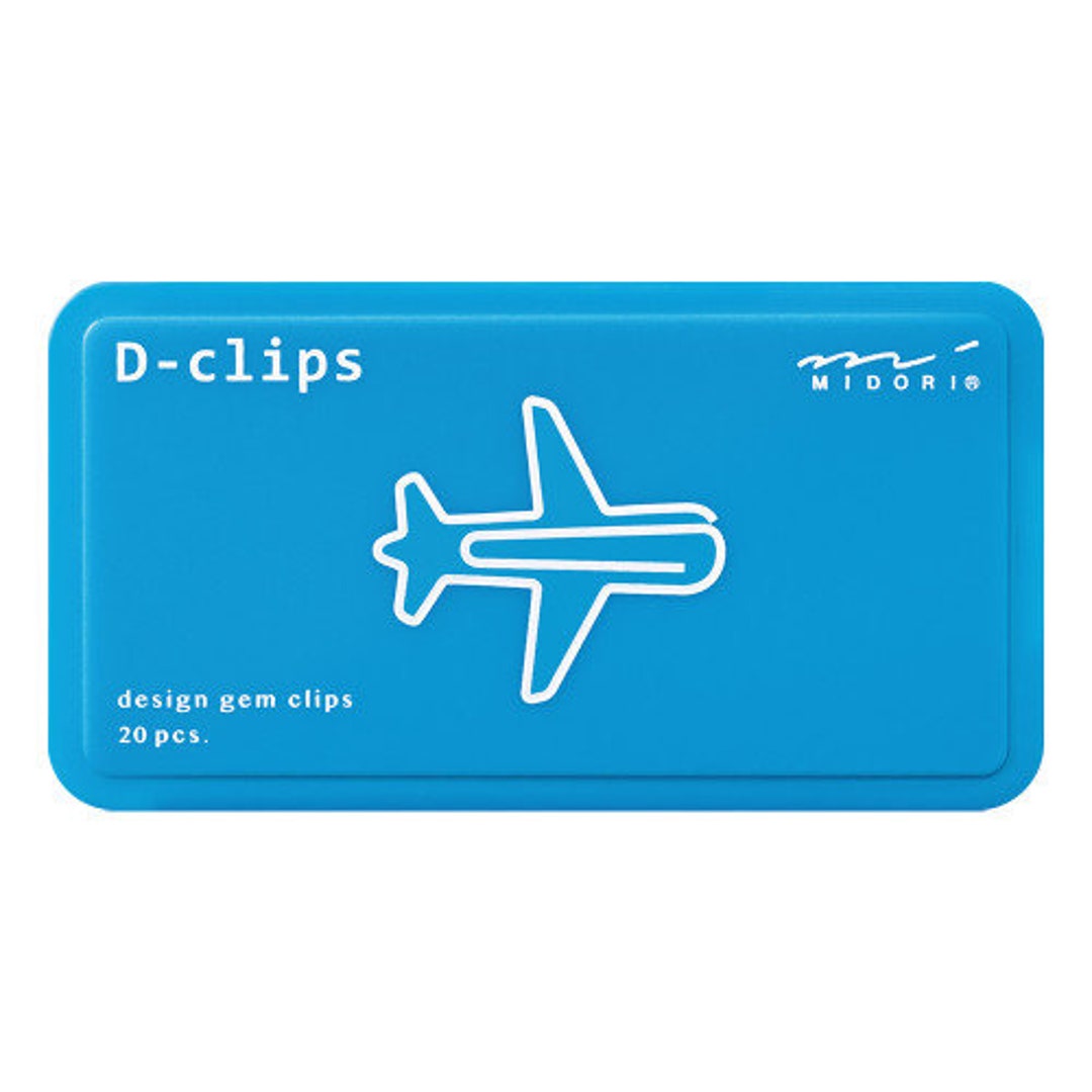 Midori D-clips - Airplane - Fun Paper Clips - Etsy