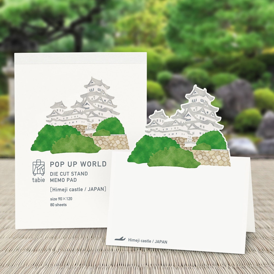 Marumo Pop-up World Die-cut Memo Pad Himeji Castle - Etsy
