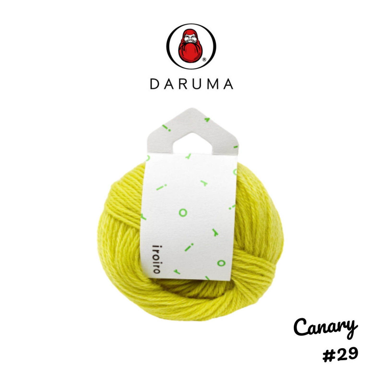 DARUMA Iroiro Yarn Canary. Perfect for Making Pom Poms and | Etsy