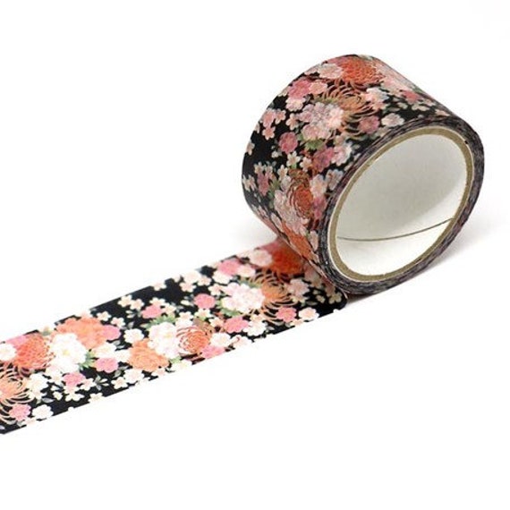 Kamiiso Yuzen Washi Tape Kimono hana Series | Etsy