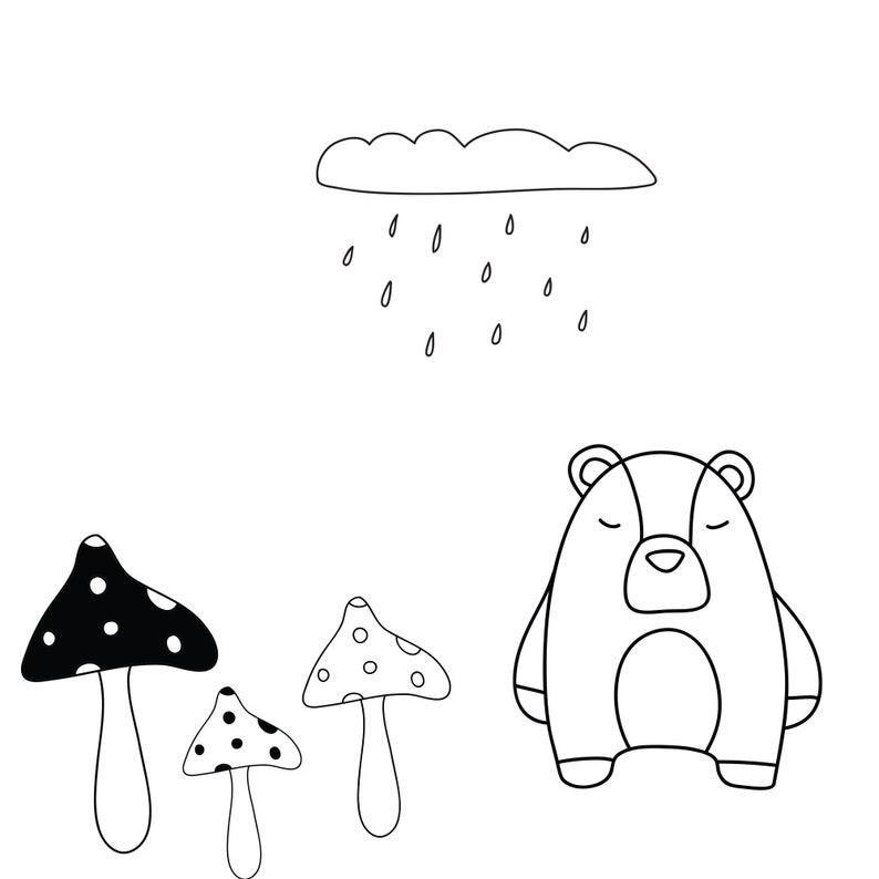 Woodland Animals Clipart, Forest Clipart Svg, Woodland Commercial Use ...