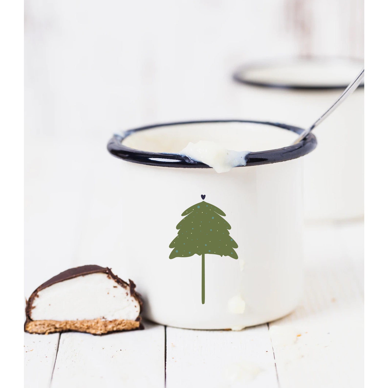 Minimalist Hand Drawn Boho Christmas Trees Clipart Collection - Set of ...