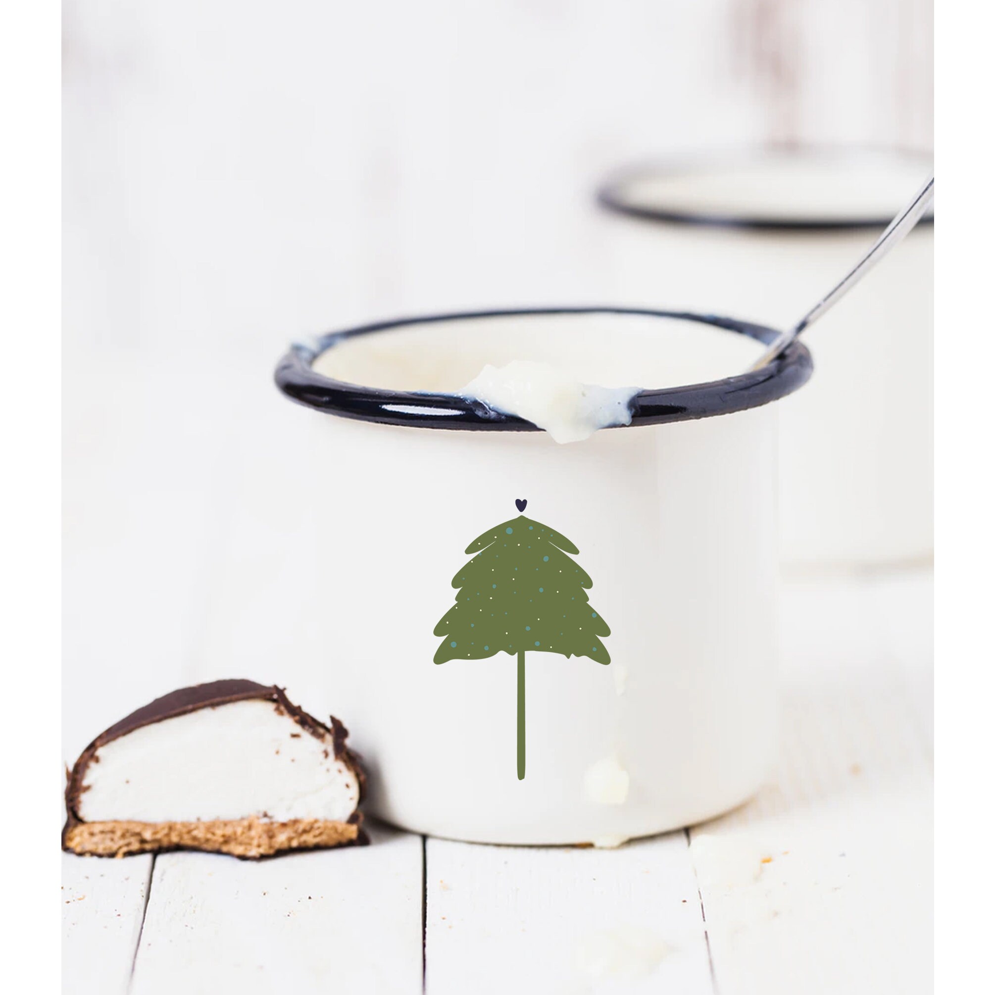 Minimalist Hand Drawn Boho Christmas Trees Clipart Collection - Set of ...