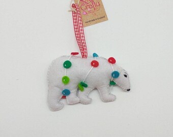 Polar Bear Tree Topper - Etsy