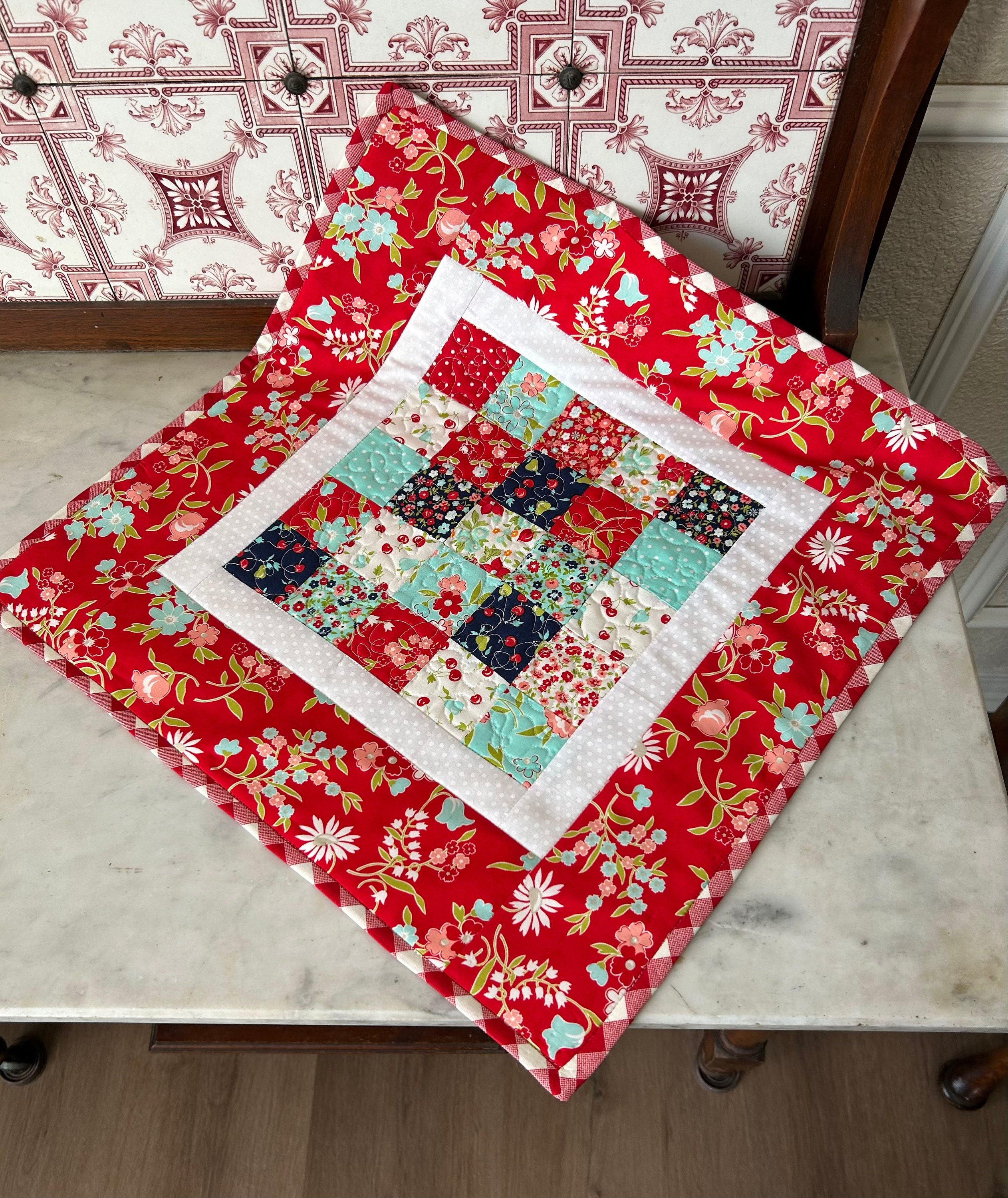 Quilted Table Topper - Etsy