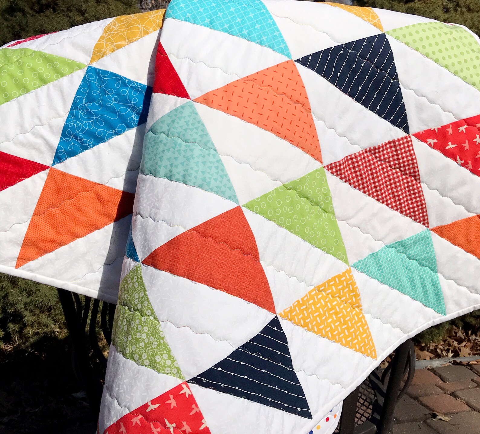Baby Quilt, Primary Colors, Wall Quilt, Tummy Time Quilt, Christmas ...