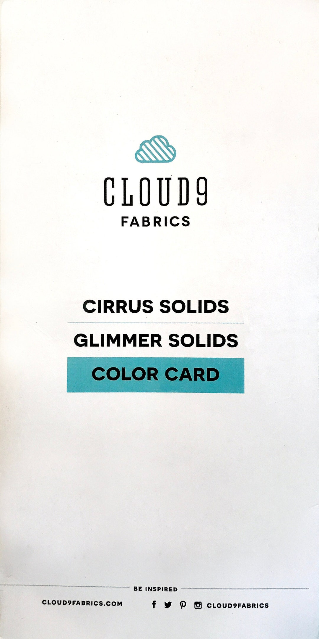 Cloud 9 Cirrus Color Card, Solids and Glimmer - Etsy