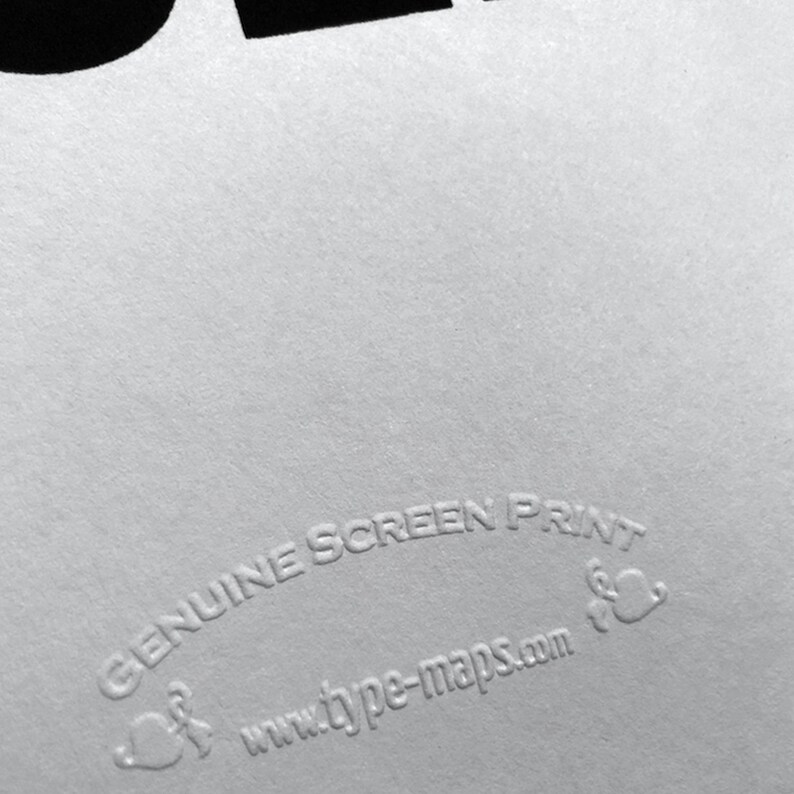 THE WORLD Type Map Screen Print, Neighbourhood Map, City Map, Text Map ...