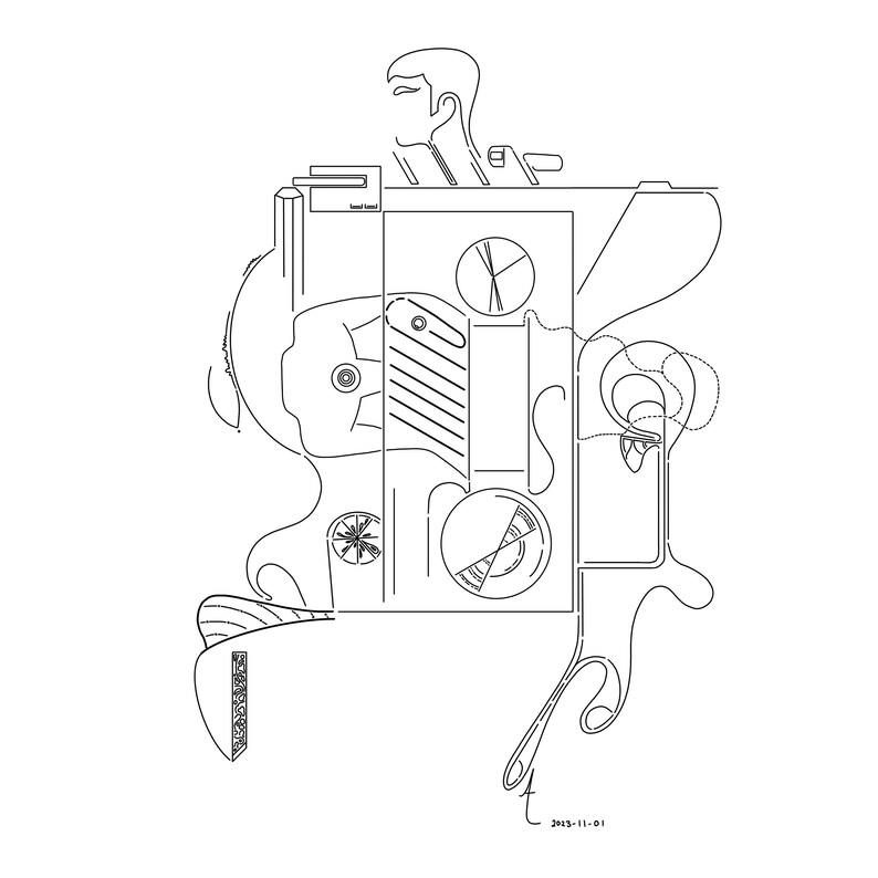 Radiohead Abstract Line Art - Giclee (gallery Quality Print) - Etsy