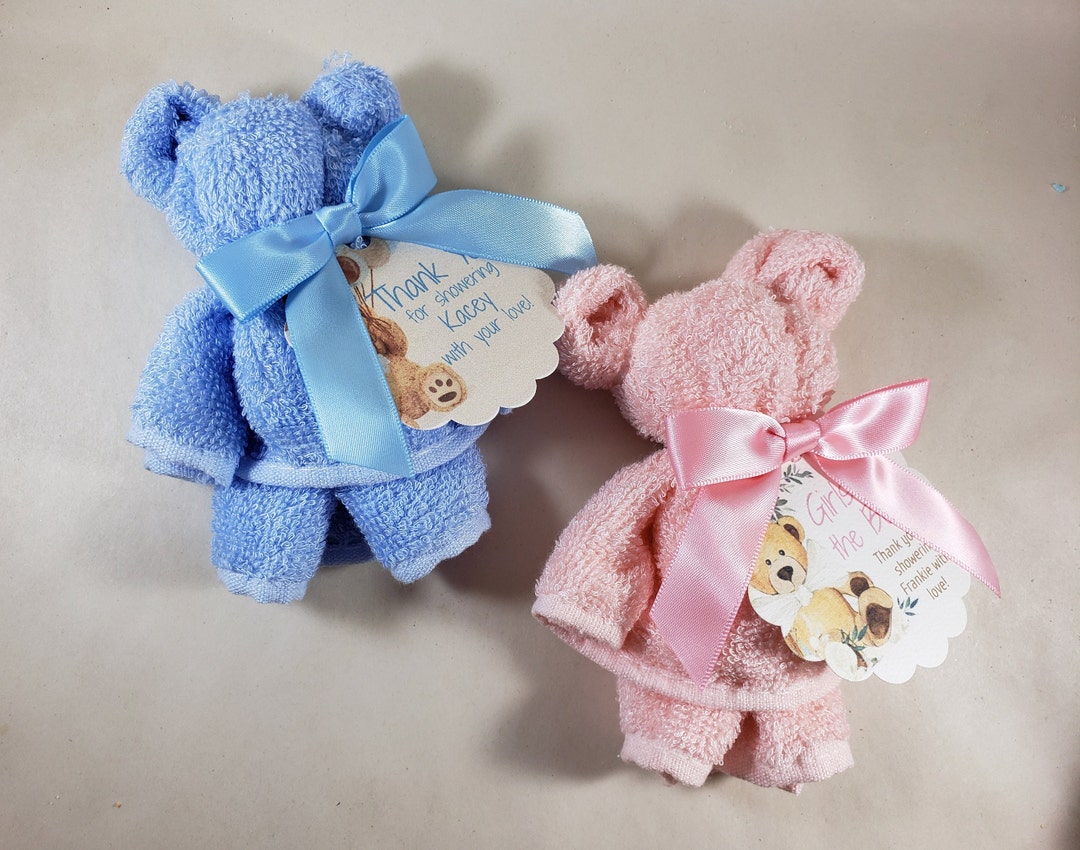 Teddy Bear Favors,baby Shower Favors, Washcloth Teddy Bear Favors ...