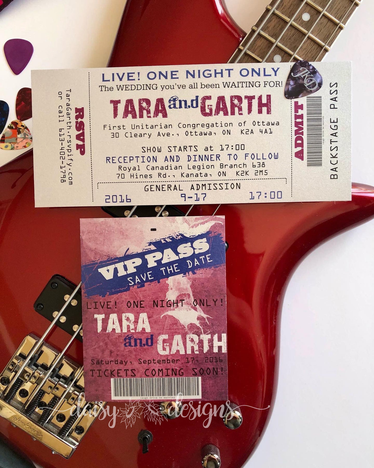 Save the Date Backstage Pass | Concert Ticket Save-the-date - Etsy