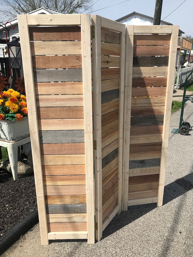 Handmade Primitive Room Divider / Movable Wall / Screen Made - Etsy